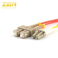 China Gigabit Ethernet SC to LC Duplex Multimode 62.5 / 125 μm Fiber Optic Patch Cord for High-Speed Data Transmission for sale