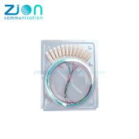China Aqua Multimode Fiber Optic Pigtail Connector OM4 50/125 with 900μm Tight Buffer for High-Speed Networks for sale