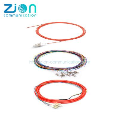China LSZH Jacket OM2 50/125 Fiber Optic Pigtail with 900μm Tight Buffer for Telecom and Datacom Applications for sale