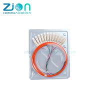 China OM1 62.5/125 Multimode Simplex Fiber Optic Pigtail with 900μm Tight Buffer for Telecom and Datacom Applications for sale