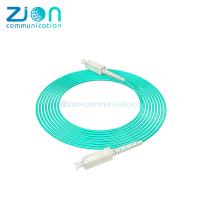 China LSZH Jacket OM4 50/125 SC to SC Simplex Fiber Optic Patch Cord 1M 2M 3M Optical Fiber Jumper for sale