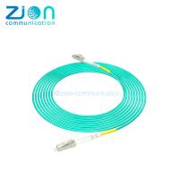 China Simplex LC to LC LSZH Jacket OM3 50/125μm Fiber Optic Patch Cord for High-Speed Networks for sale