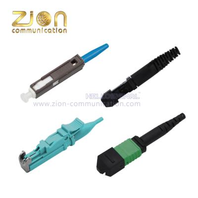China Fiber Fast Connector with MU MTRJ E2000 MPO Interfaces and Pre-polished Ferrule for Field Assembly for sale