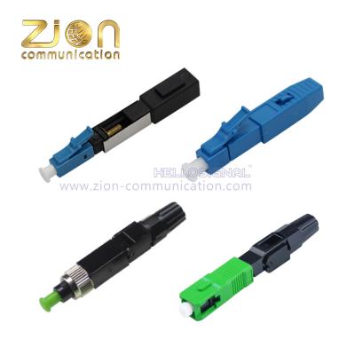 China Fiber Fast Connector with LC/SC/FC Options and Pre-polished Ferrule for FAST Field Assembly for sale