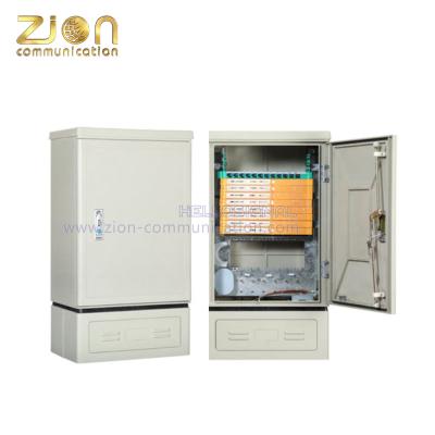 China 96F Capacity SMC Material Fiber Optic Cross Connect Cabinet with SC FC Connector Type for FTTH for sale
