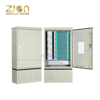 China FTTH 288F Fiber Cross Connect Cabinet Outdoor SMC Material for sale