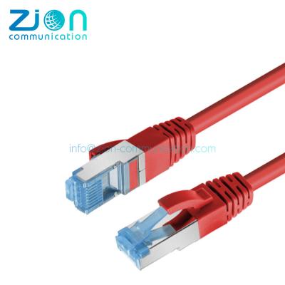 China Cat 6A Patch Cord with 500MHz Max Frequency Stranded Bare Copper Conductor and LSZH/PVC Out Jacket for LAN Network for sale