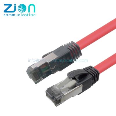 China Cat 8 Patch Cord with 2000MHz Frequency Bare Copper Conductor and LSZH Jacket for High-Speed Data Centers for sale