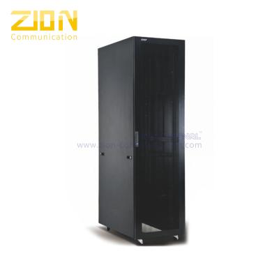 China 1000kg Loading Capacity Server Rack Cabinet with SPCC Cold Rolled Steel and High-Density Vented Doors for Data Centers for sale