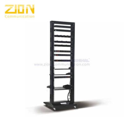 China 606 Open Rack Server Rack with SPCC Cold Rolled Steel, 250kg Loading Capacity, and 29U-47U Capacity for Data Centers for sale