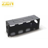 China SPCC Cold Rolled Steel Wall Mount Bracket with 2U-7U Capacity and Black Powder Painted Finish for sale