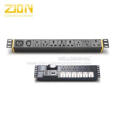 China 16A 250VAC Rack PDU with Master Overload Protector and Surge Protective Device for Server Cabinets for sale