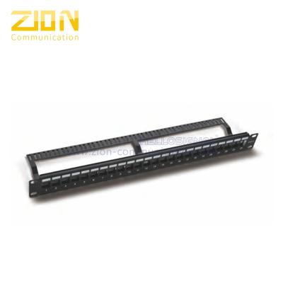 China 24 Ports Blank Patch Panel 1U Rackmount for Data Center Accessories for sale
