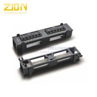 China 12 Ports Cat5e/Cat6 Compatible Patch Panel 1U Rackmount Data Center Accessory for sale