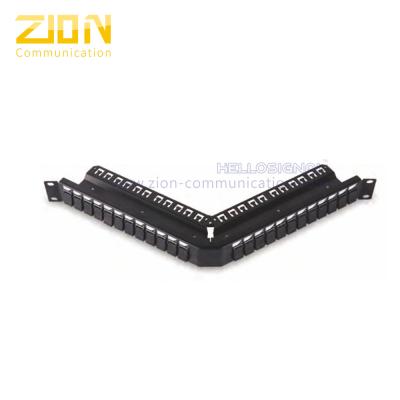 China 24 Ports Blank Patch Panel 1U Rackmount Shielded for Data Center Rack Accessories for sale