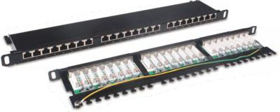 China 0.5U 24 Ports Patch Panel for Rack Mount - Cat5e/Cat6/Cat6A Compatible Data Center Accessories for sale