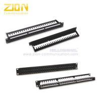 China 48 Ports 1U Rackmount Patch Panel for Data Center with Cat5e/Cat6 Compatibility for sale