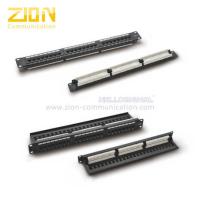 China Cat5e/Cat6 Compatible Patch Panel with 16/24/48 Ports and Krone IDC for Rack Mount Data Center for sale