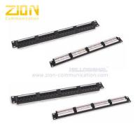 China Cat5e/Cat6 Compatible Patch Panel with 12/24/48 Ports and Dual IDC Contacts for Rack Mount Data Center for sale