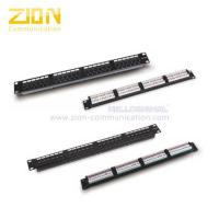 China Cat5e/Cat6 Compatible Patch Panel with Dual IDC for 1U Rackmount Data Center Applications for sale