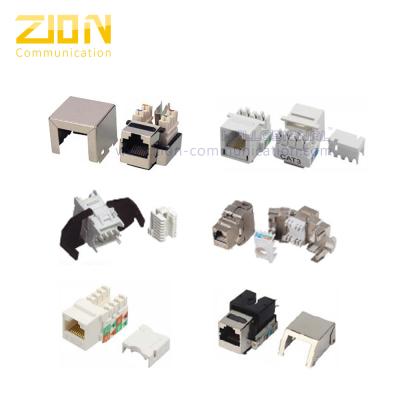 China Cat.5e and Cat.6 RJ45 Keystone Jack Modules with Tool-less Type for Structured Cabling for sale