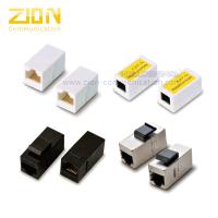 China UTP CAT5e and CAT6 Keystone Jack Coupler with FTP CAT6 Ethernet Jack for Reliable Connectivity for sale
