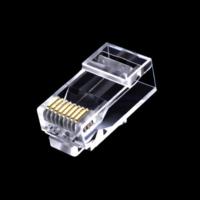 China Unshielded CAT6 Pass Through Modular Plug RJ45 Connector with 8P/8C Configuration for sale