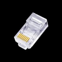 China Unshielded Cat5E Modular Plug with Pass Through Design and Phosphor Bronze Contacts for RJ45 Connector for sale