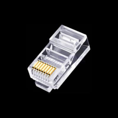 China Cat5E UTP 8P8C RJ45 Connector Modular Plug with Phosphor Bronze Contacts and Unshielded Design for sale