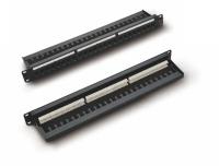 China UTP Cat6 Patch Panel with 24/48 Ports for 1U Rackmount Installation in Data Centers for sale