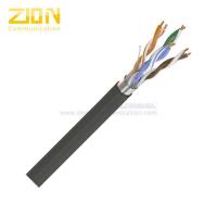 China Solid 0.50mm Copper Conductor Outdoor PE Jacket CPR Certified CAT5E Ethernet F/UTP Network Cable for sale