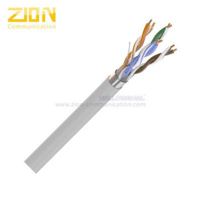 China F/UTP CAT5E Ethernet Cable with Solid Bare Copper Conductor LSZH Jacket and CPR Certified for sale