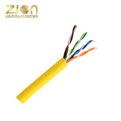 China U/UTP CAT5e Network Cable with LSZH Jacket Solid Bare Copper Conductor and CPR Certified for Indoor Use for sale