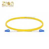 China LC UPC to LC UPC Simplex G.652.D Single Mode Fiber Optic Patch Cord with 2.0mm PVC Jacket for sale
