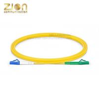 China LC UPC to LC APC Simplex G.652D Single Mode PVC Fiber Optic Patch Cord for High-Density Connections for sale