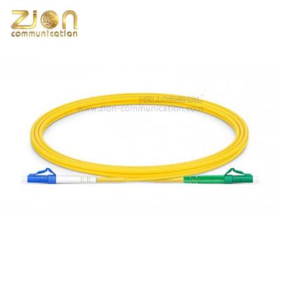 China LC UPC to LC APC Simplex G.652D Single Mode PVC Fiber Optic Patch Cord for High-Density Connections for sale