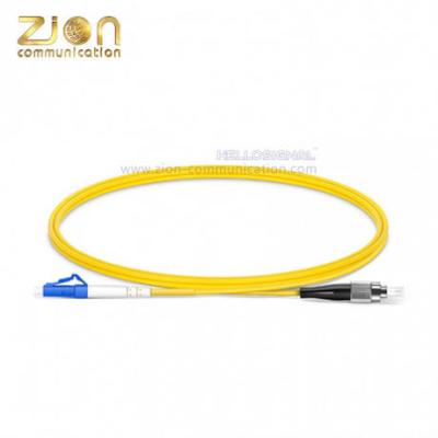 China LC UPC to FC UPC Fiber Optic Patch Cord G.652.D Single Mode with PVC Jacket for High-Density Connections for sale
