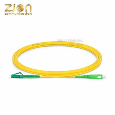 China LC APC to SC APC Simplex G.652.D Single Mode PVC 2.0mm Fiber Optic Patch Cord FOPC for sale