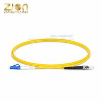 China LC UPC to ST UPC Fiber Optic Patch Cord G.652.D Single Mode PVC 2.0mm FOPC for High Density Connections for sale