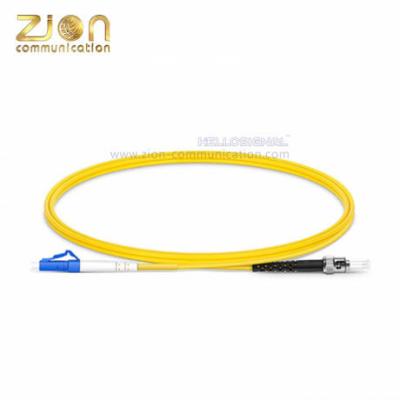 China LC UPC to ST UPC Fiber Optic Patch Cord G.652.D Single Mode PVC 2.0mm FOPC for High Density Connections for sale