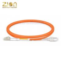 China LC UPC to SC UPC Duplex OM1 Multimode PVC 2.0mm Fiber Optic Patch Cord for High-Density Connections for sale