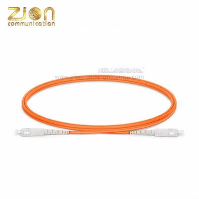 China SC UPC to SC UPC Simplex OM1 Multimode PVC 2.0mm Fiber Optic Patch Cord FOPC for sale