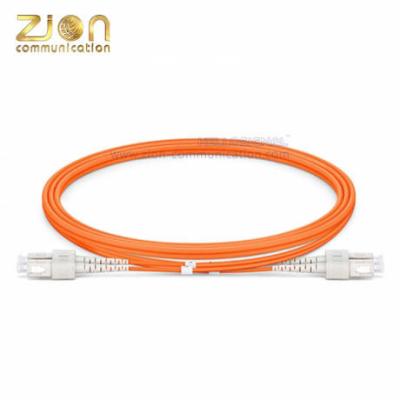China SC UPC to SC UPC Duplex OM1 Multimode PVC LSZH Jacket Fiber Optic Patch Cord for High-Speed Data Transmission for sale