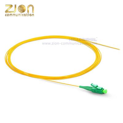 China G.652D Fiber Optic Patch Cord with LC APC Connector and PVC Jacket for Single Mode Applications for sale