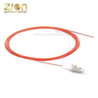 China LC APC Simplex OM1 Multimode PVC Jacket Fiber Optic Patch Cord for High Density Connections for sale