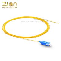 China SC UPC Simplex G.652.D Single Mode 6ft Fiber Optic Patch Cord Yellow PVC Jacket for sale