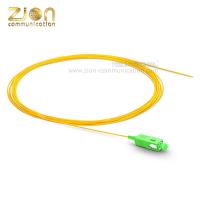 China SC APC Fiber Optic Patch Cord G.652.D Single Mode PVC Jacket 6ft FOPT Cable for sale