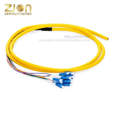China G.652.D Single Mode LC UPC Fiber Optic Patch Cord with 0.9mm PVC Jacket for High-Density Connections for sale