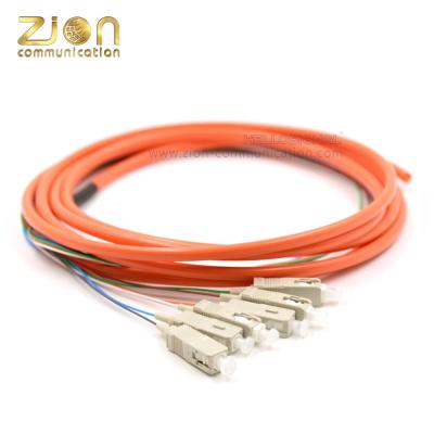 China 12 Fibers OM1 Multimode PVC Jacket Fiber Optic Patch Cord for High-Speed Data Transmission for sale