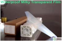 China 130μm Milky Inkjet Film Roll 46x30m for Positive Silk Screen Printing - Waterproof PET Material with 3-Minute Drying for sale